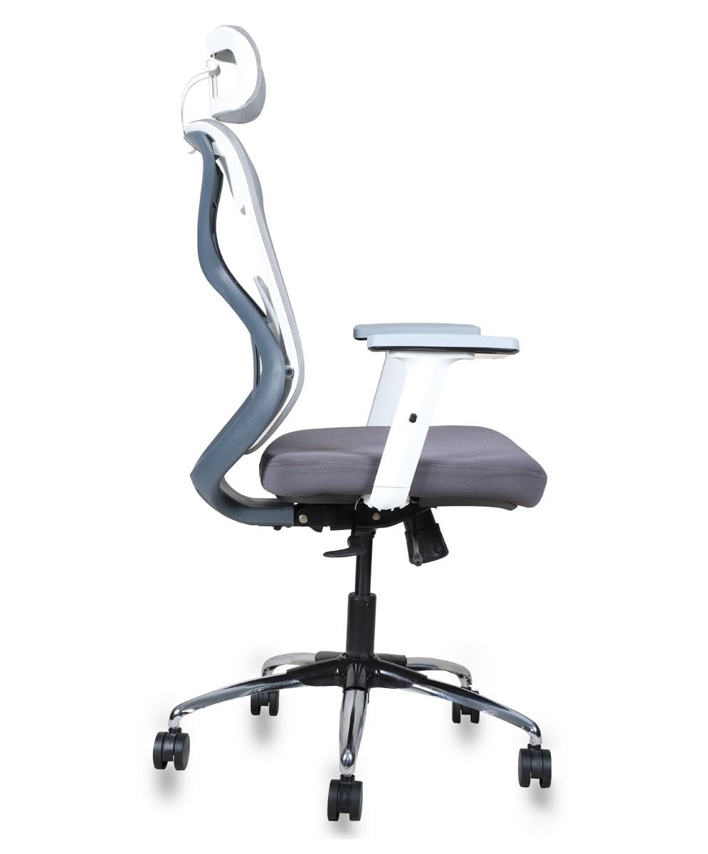 IAFA - White/Grey Ergolux High Back Ergonomic Office Chair – Iafa Furniture